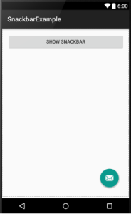 Snackbar Android Tutorial with Floating Action Button